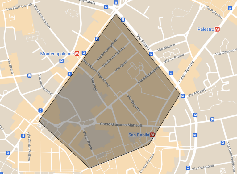 Milano: da fine mese attiva la ZTL del Quadrilatero della moda - L ...