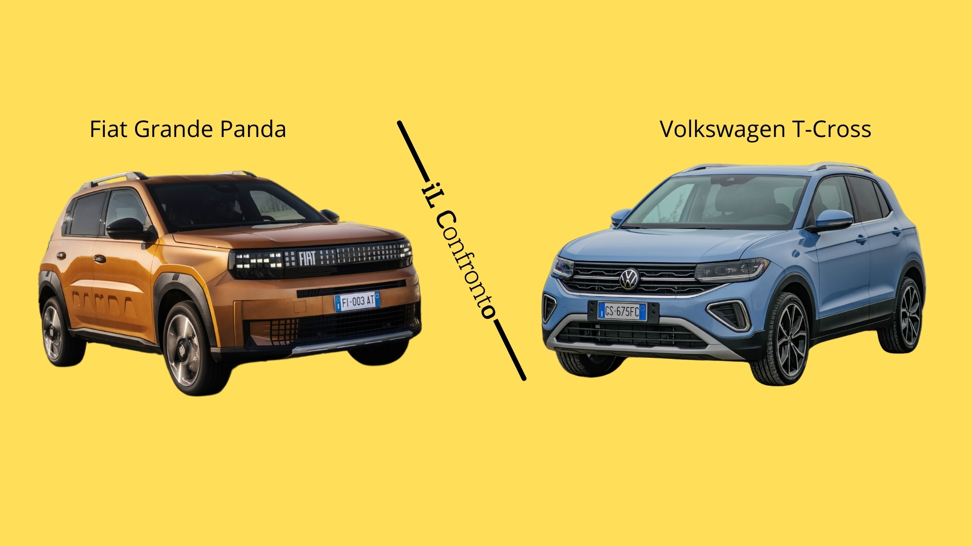 Fiat Grande Panda contro Volkswagen T-Cross - L'Automobile