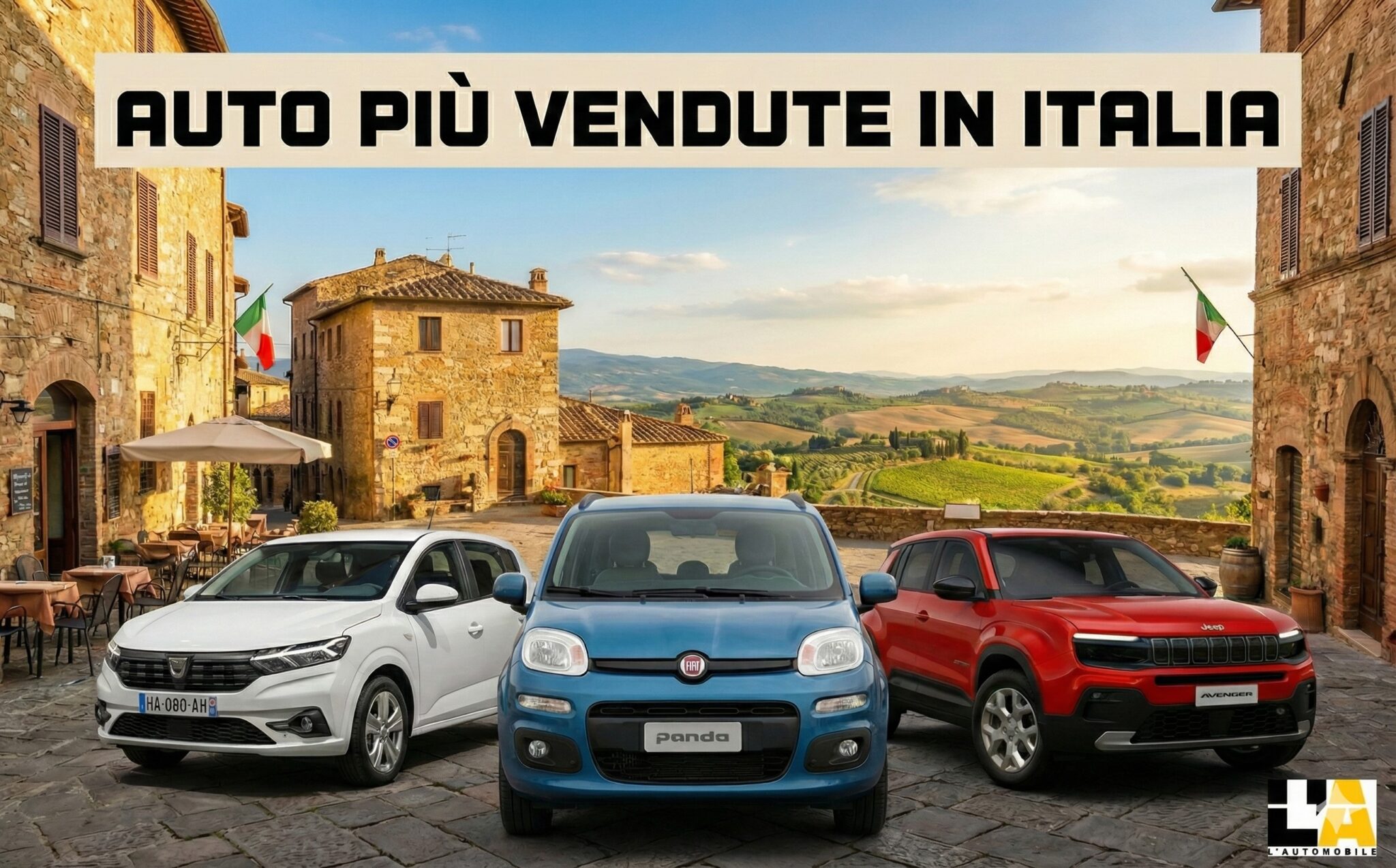 Mercato auto in Italia: le 10 vetture più vendute del 2025 - L'Automobile