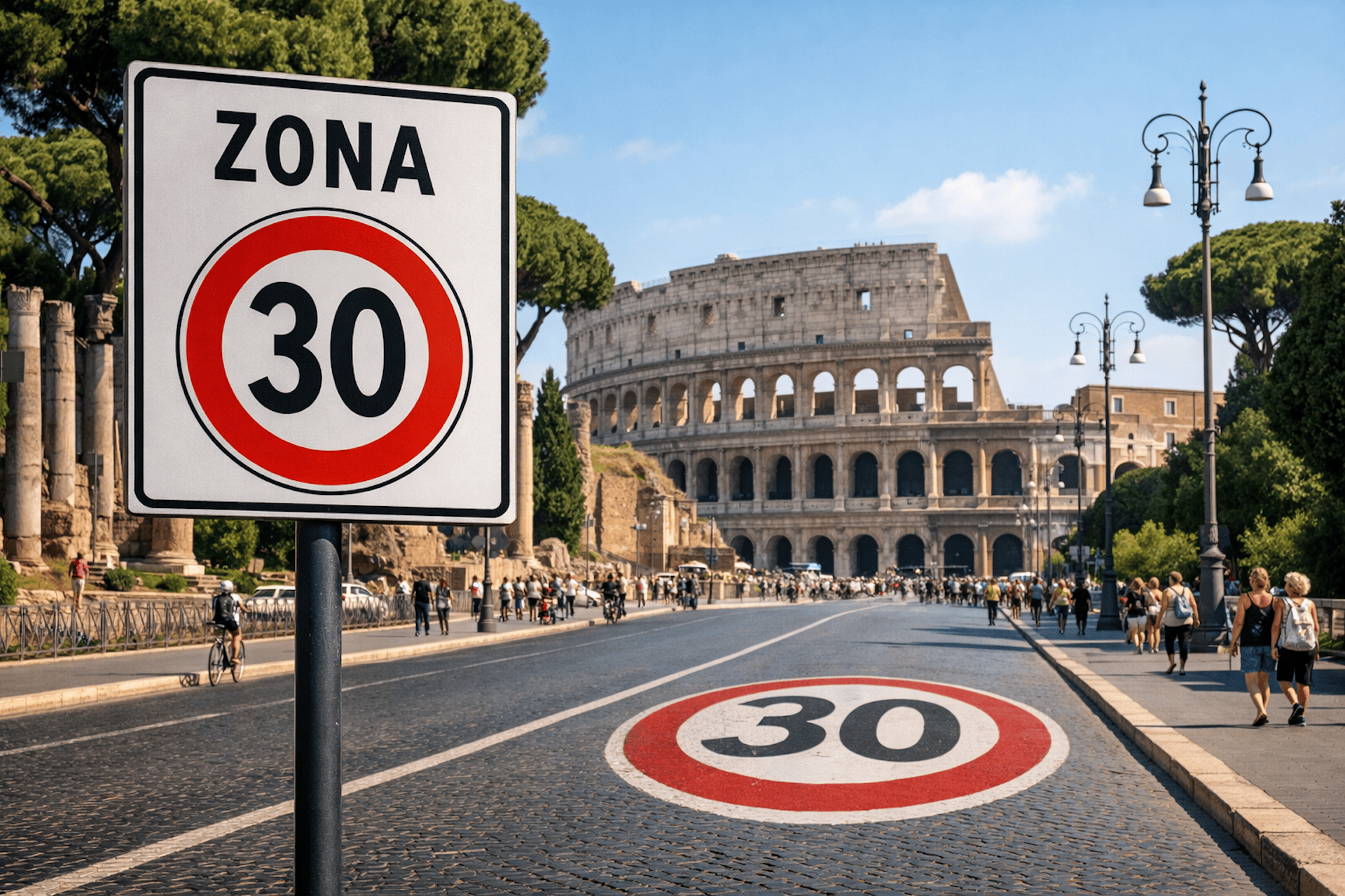 Roma rallenta: limite di 30 km/h nella ztl del centro - L'Automobile
